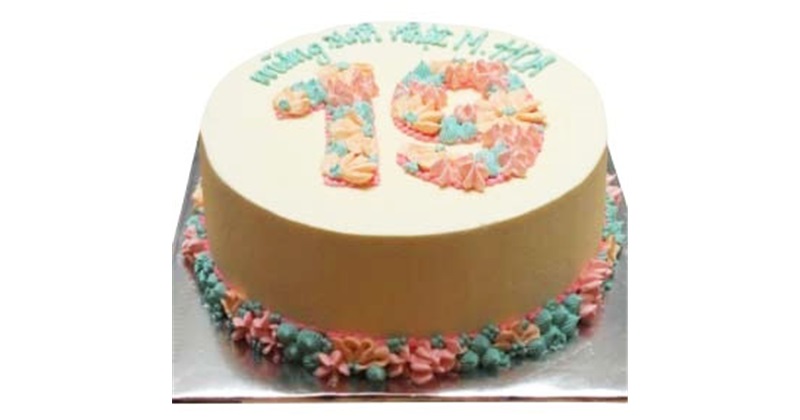 19th Birthday Cake For Girls | 19th Birthday Cake For Female | Caker Street