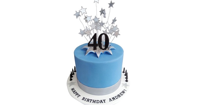 40th Birthday Cake for Him | 40 Birthday Cake | Caker Street