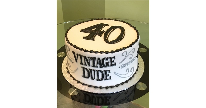 40th Birthday Cakes For Men | 40th Anniversary Cake | Caker Street