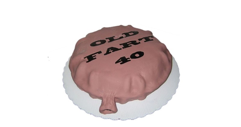 Old Fart Naughty Birthday Cake | 40th Anniversary Cake | Caker Street