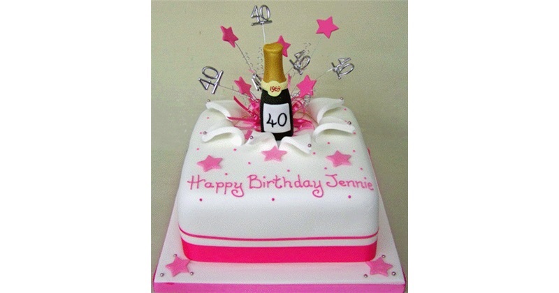 40th Birthday Cake | Adult Birthday Cakes | Caker Street