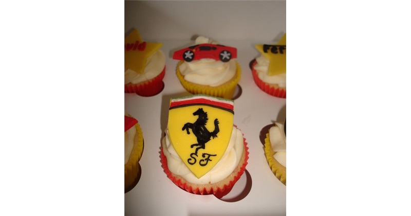 Ferrari Themed Cupcakes | Ferrari Themed Cupcakes | Caker Street