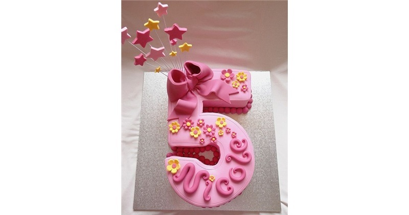 5th Birthday Cake for Girls | 5 cake | Caker Street