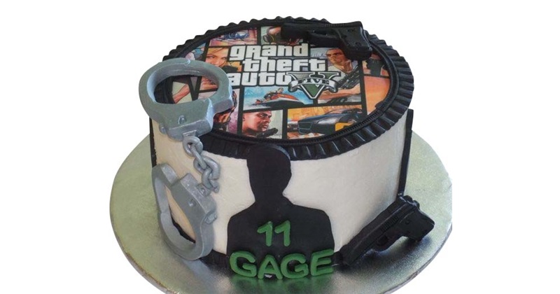 GTA Theme Cake | Birthday Cake | Caker Street