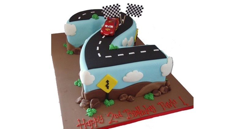 Number 2 Car Cake | Birthday Cake | Caker Street