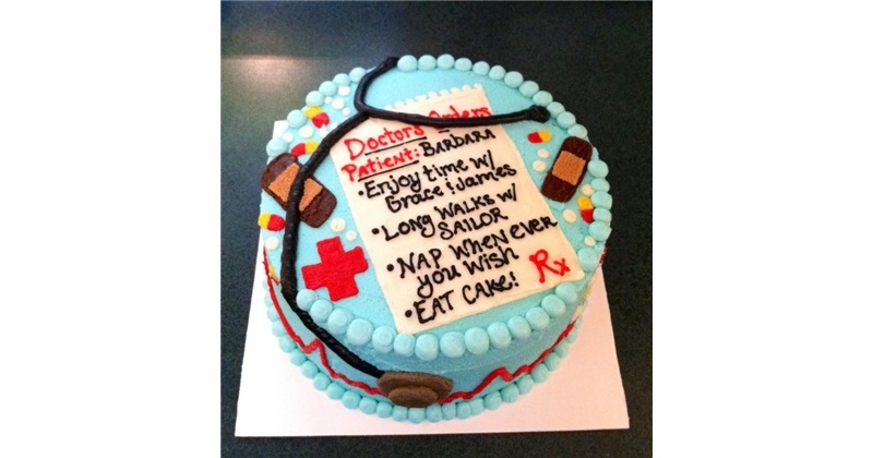 Retirement Cake for Doctor | Nurse | 70th Birthday Cake For Men | Caker ...